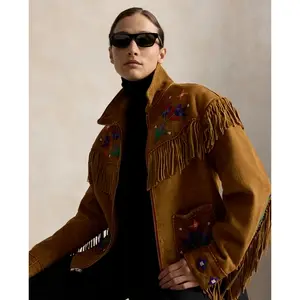 Ralph Lauren Prl X Tópa Standing Sage Fringe Jacket
