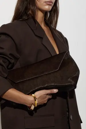 GESTUZ Leather Bag With Asymmetrical Flap