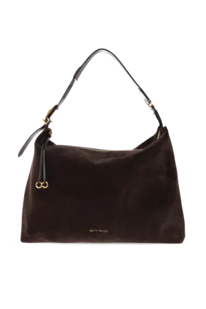 Etro Suede ‘hobo L’ Bag - Brown