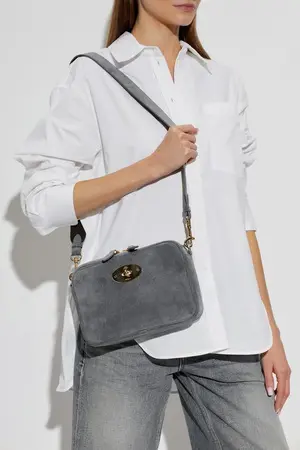 Mulberry Dalery Suede Shoulder Bag With Gold-tone Clasp