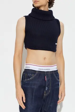 Dsquared2 Wool Turtleneck Vest