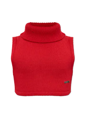 Dsquared2 Wool Turtleneck Vest - Red