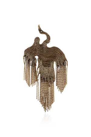 Etro Brass Bird-shaped Brooch