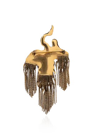 Etro Brass Bird-shaped Brooch
