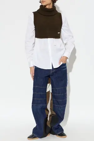 Dsquared2 Wool Turtleneck Vest