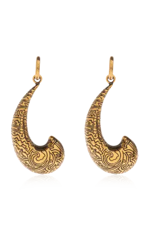 Etro Brass Earrings - Gold