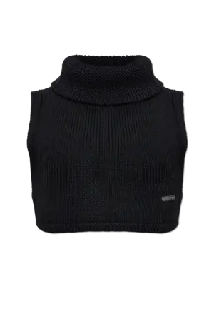 Dsquared2 Wool Turtleneck Vest - Black