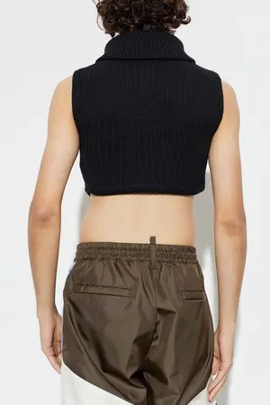 Dsquared2 Wool Turtleneck Vest