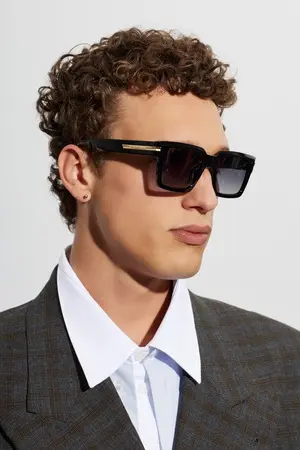 Dsquared2 Square Frame Sunglasses With Gold Tone Detail