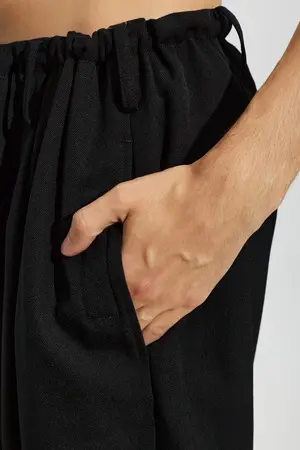 Yohji Yamamoto Wool Wide-leg Trousers