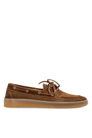POSA Suede 'boat' Loafers - Brown