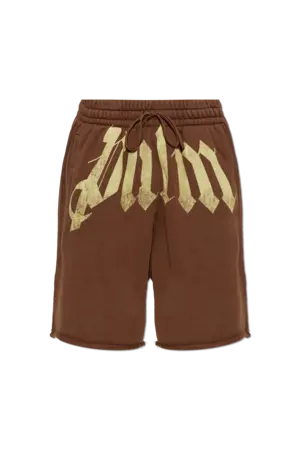 Palm Angels Logo Shorts - Brown