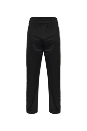 Palm Angels Trousers With Logo - Black