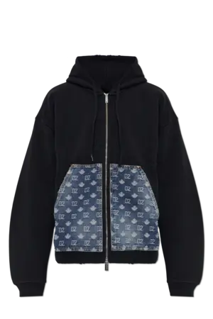 Dsquared2 Cotton Hoodie - Black