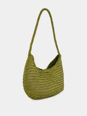 Dragon Diffusion Bamboo Nova Luna Woven Leather Tote