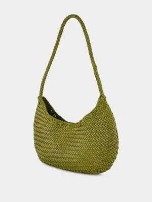Dragon Diffusion Bamboo Nova Luna Woven Leather Tote