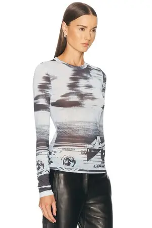 PORSCHE X Revolve Long Sleeve Mesh Top