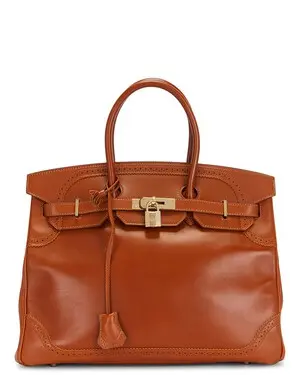 FWRD RENEW Hermes Tadelakt Ghillies Birkin 35 Handbag