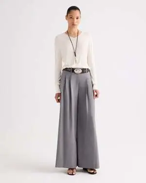 TWP Second Skin V Sweater In Viscose Silk