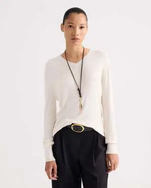 TWP Viscose Silk V-neck Sweater