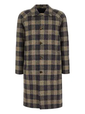 KIRED Checked Wool Reversible Coat