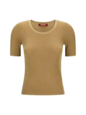 Max Mara Short Sleeve Knit Top Mstsequoia