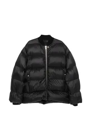 Rick Owens Classic Flight Padded Jacket With Zip Closure