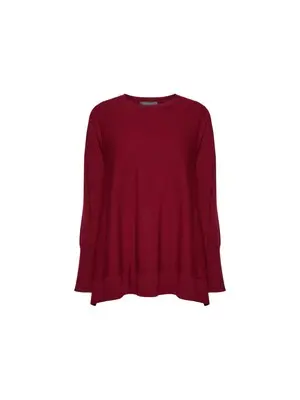 ELENA MIRO` Viscose Turtleneck Sweater - Red