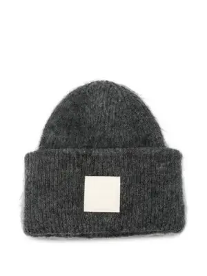 AMI Paris Hat Mohair Patch Beanie
