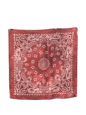 GOLDEN GOOSE Scarf Paisley Print "golden Foulard Paisley - Red