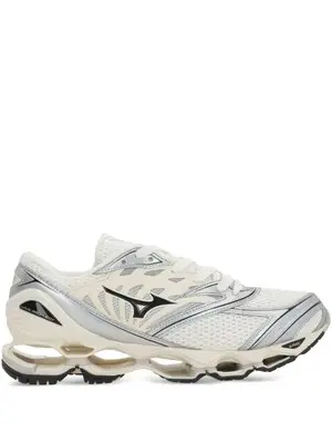 Mizuno Trainers Pristine Black Silver Wave Prophecy Ls Sport