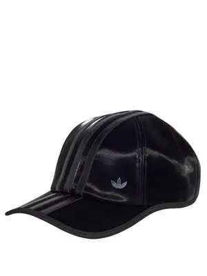 ADIDAS ORIGINALS Hat Silver Stripe "premium R Cap - Black