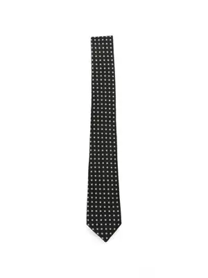 TOM FORD Tie Silk "sti003.s0385 Nwa White - Black