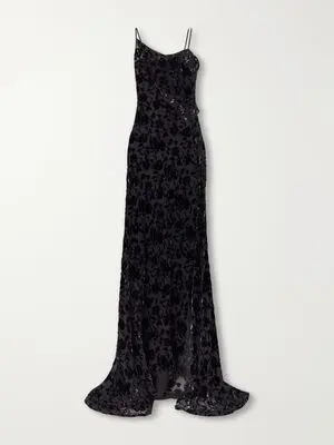 Farm Rio Floral-print Satin Maxi Skirt