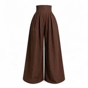 OFUURE Kiara Wide Leg Pants - Brown