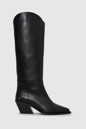 ANINE BING Tall Tania Soft Boots Smooth Leather