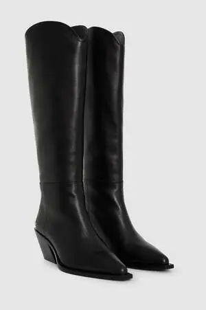 ANINE BING Tall Tania Soft Boots Smooth Leather