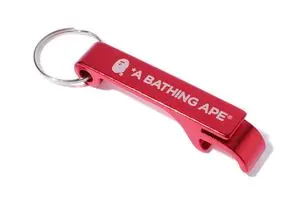 A BATHING APE Bottle Opener Keychain - Red