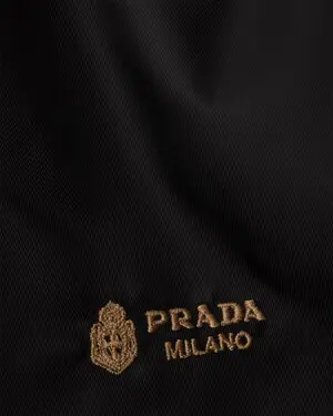 Prada Reversible Re-nylon And Camel-hair Hooded Scarf