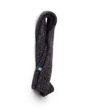 Prada Wool And Mouliné Cashmere Scarf