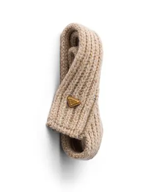 Prada Wool And Mouliné Cashmere Scarf