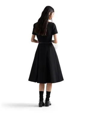 Prada Embroidered Natté Fabric Dress