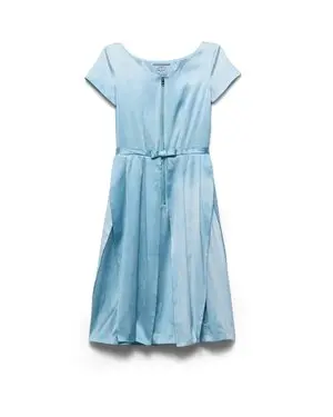 Prada Washed Silk Duchesse Dress