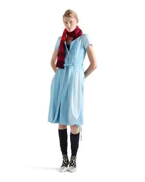 Prada Washed Silk Duchesse Dress