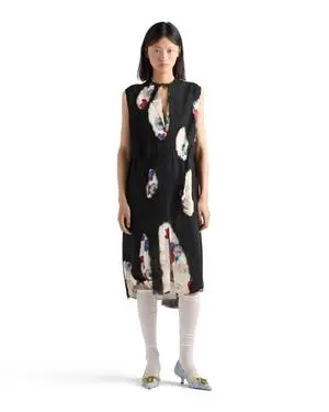 Prada Devoré Georgette Dress