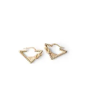 Prada Metal Earrings - Gold/silver
