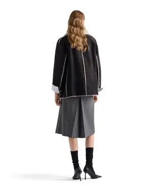 Prada Shearling Caban Jacket