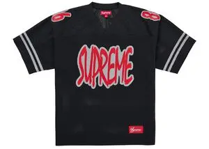 Supreme Reflective Football Jersey - Black