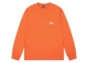 StÜssy Basic Longsleeve Tee Shirt - Coral