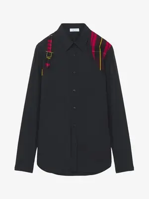 Alexander McQueen Tartan Harness Shirt - Black